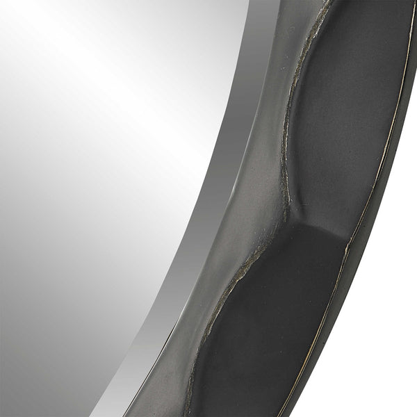 Scalloped Edge Round Mirror - Greene & Co Interiors